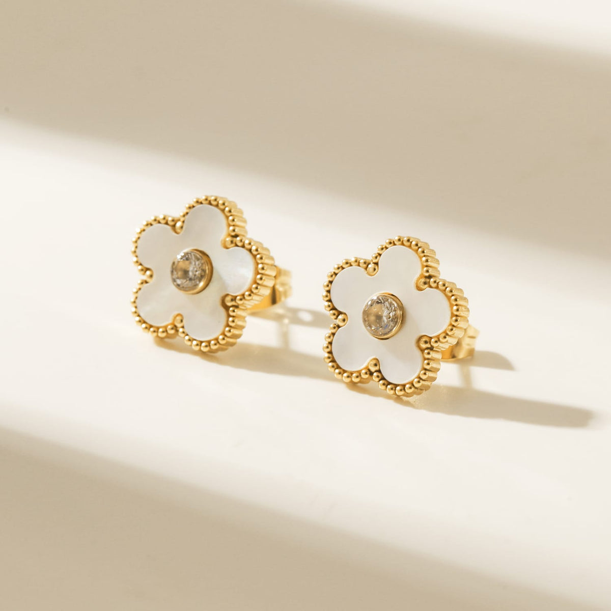 flower stainless steel earring – Butina Design