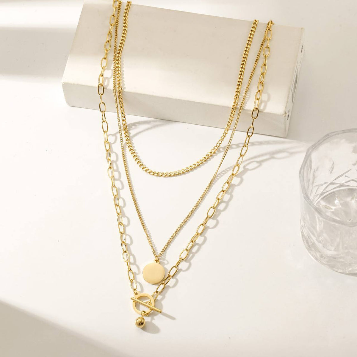 Multilayer Stainless steel necklace – Butina Design