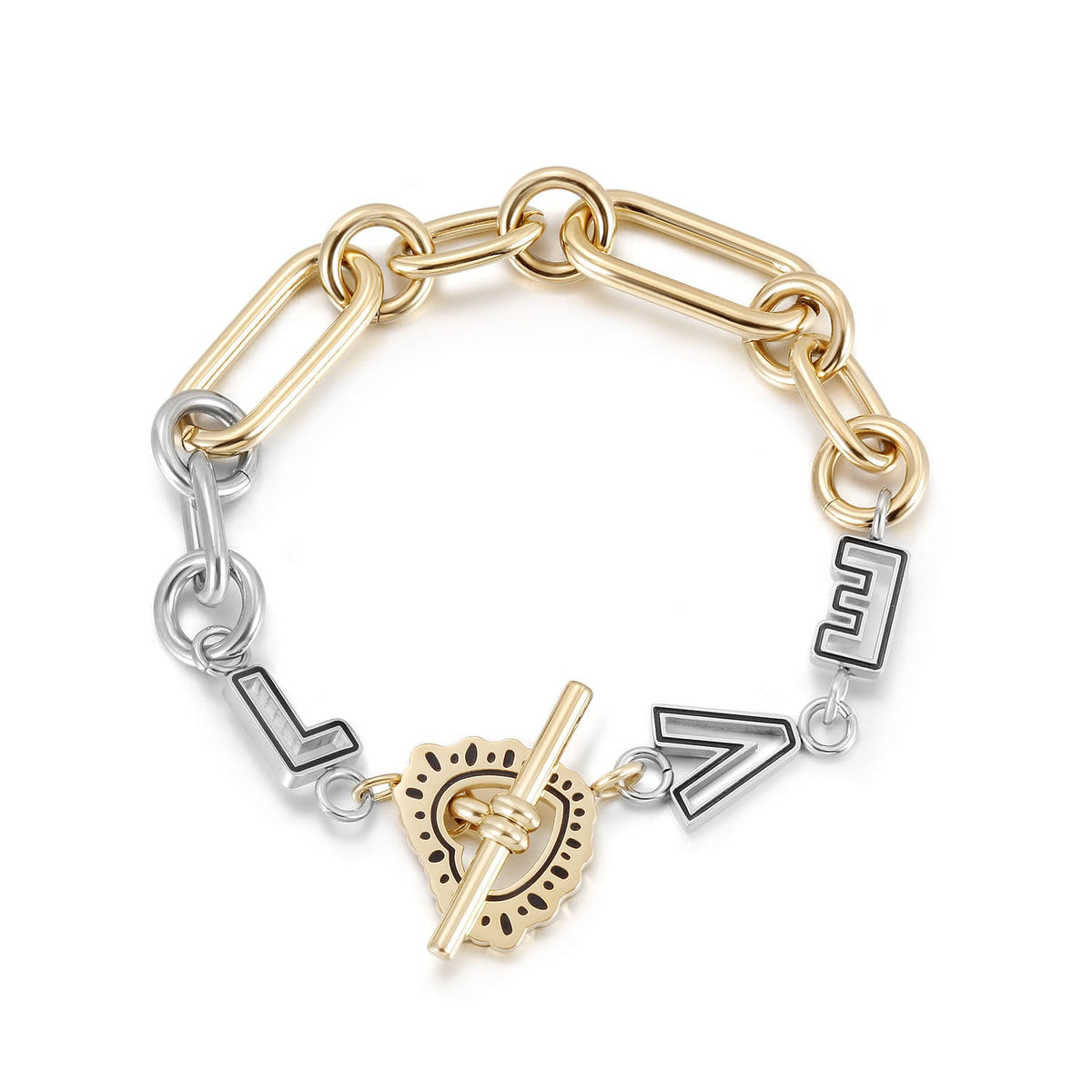 Stainless Steel Love Link Bracelet – Butina Design